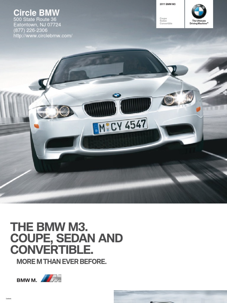 2011 BMW M3 Sedan Circle BMW NJ | PDF | Suspension (Vehicle ...