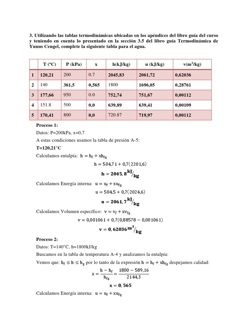 Ejercicio de Termodinamica | PDF | Presión | Gases