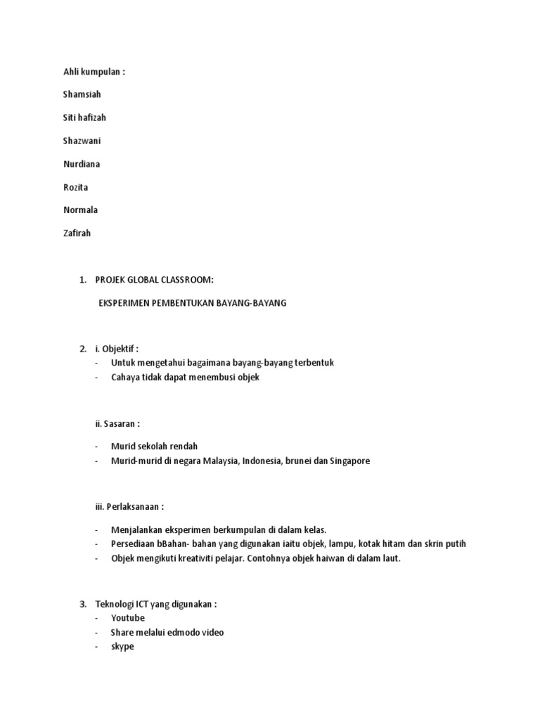 Pembentukan Bayang-Bayang | PDF