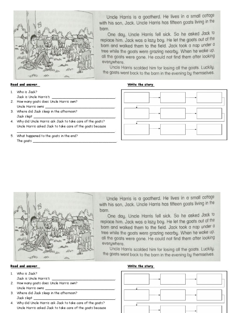 Reading Jack The Lazy Boy | PDF