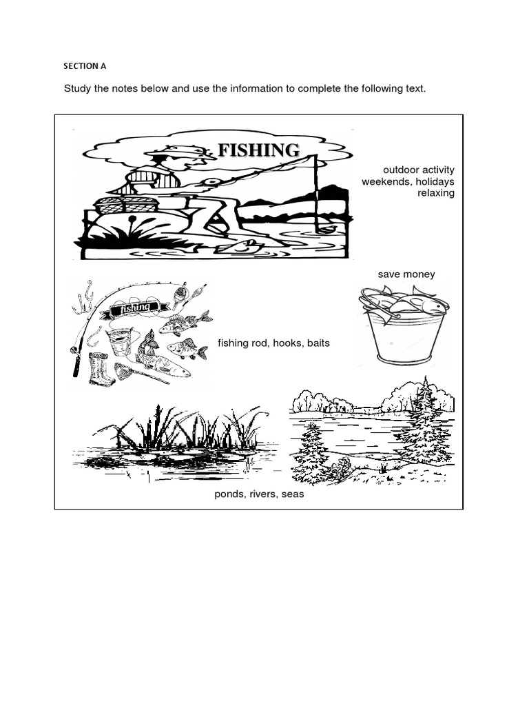 Fishing: Study The Notes Below and Use The Information To Complete The ...