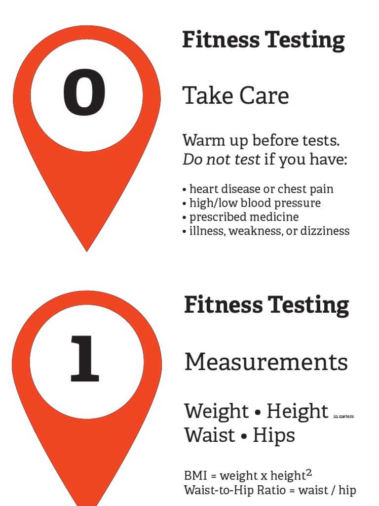 Fitness Testing Signs | PDF | Foot | Sports