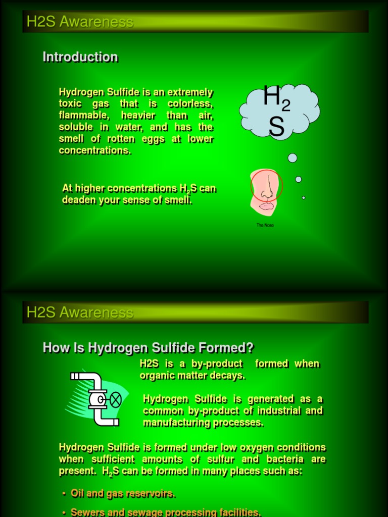 H2S Awareness Rev3 | Chemical Substances | Chemistry