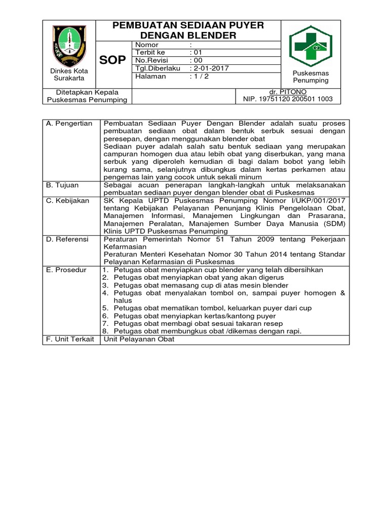 79 Sop Puyer Dengan Blender | PDF
