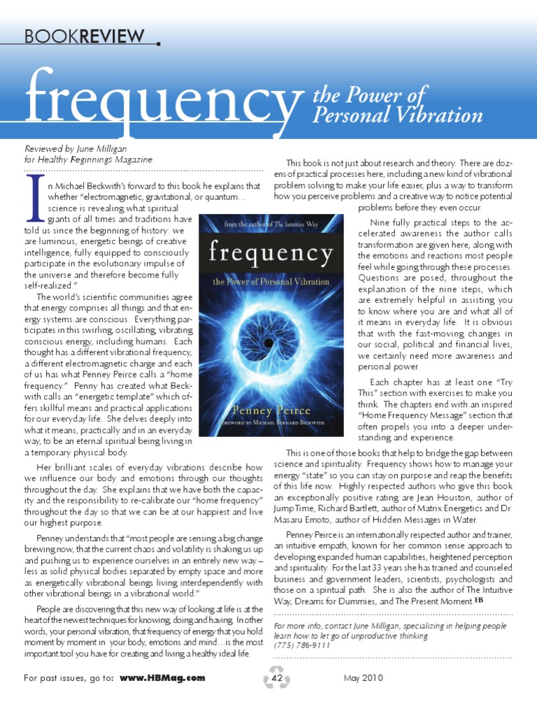 Frequency: The Power of Personal Vibration | PDF | Consciousness ...