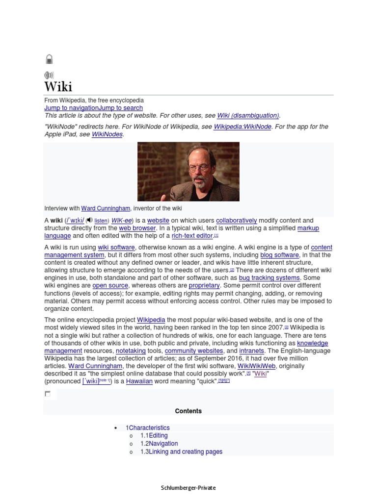Wiki | PDF | Wiki | Wikipedia