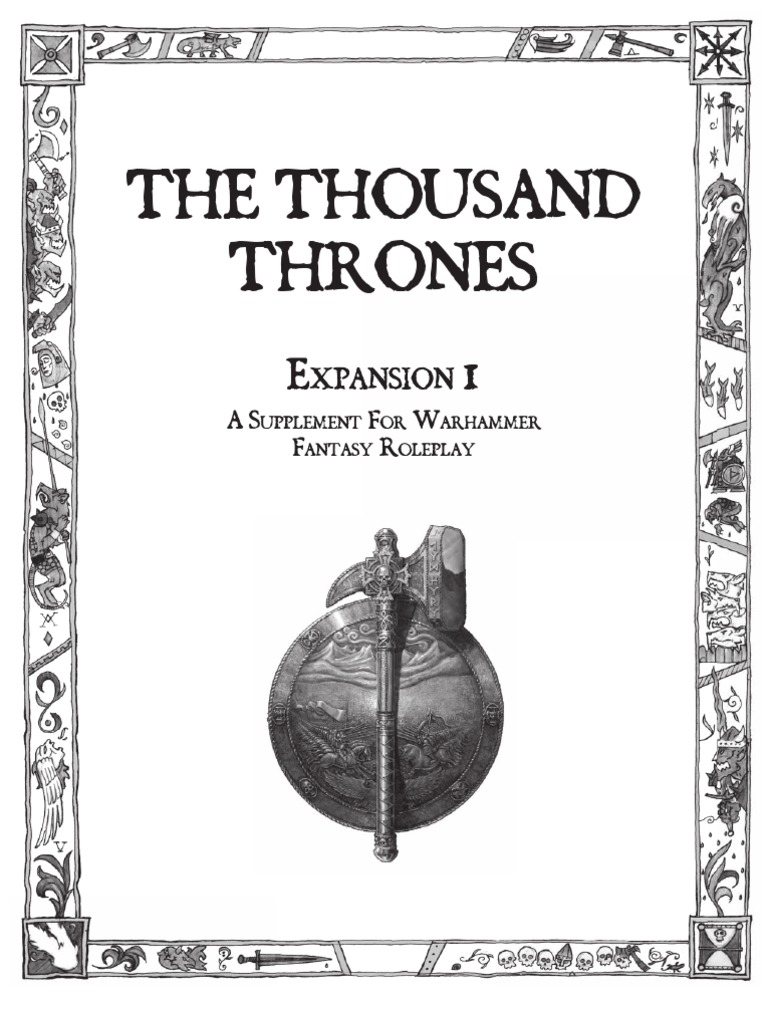 Warhammer FRP - The Thousand Thrones Expansion 1 | PDF | Vampires