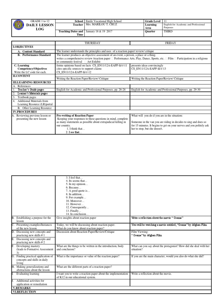 EAPP | PDF | Learning | Teachers