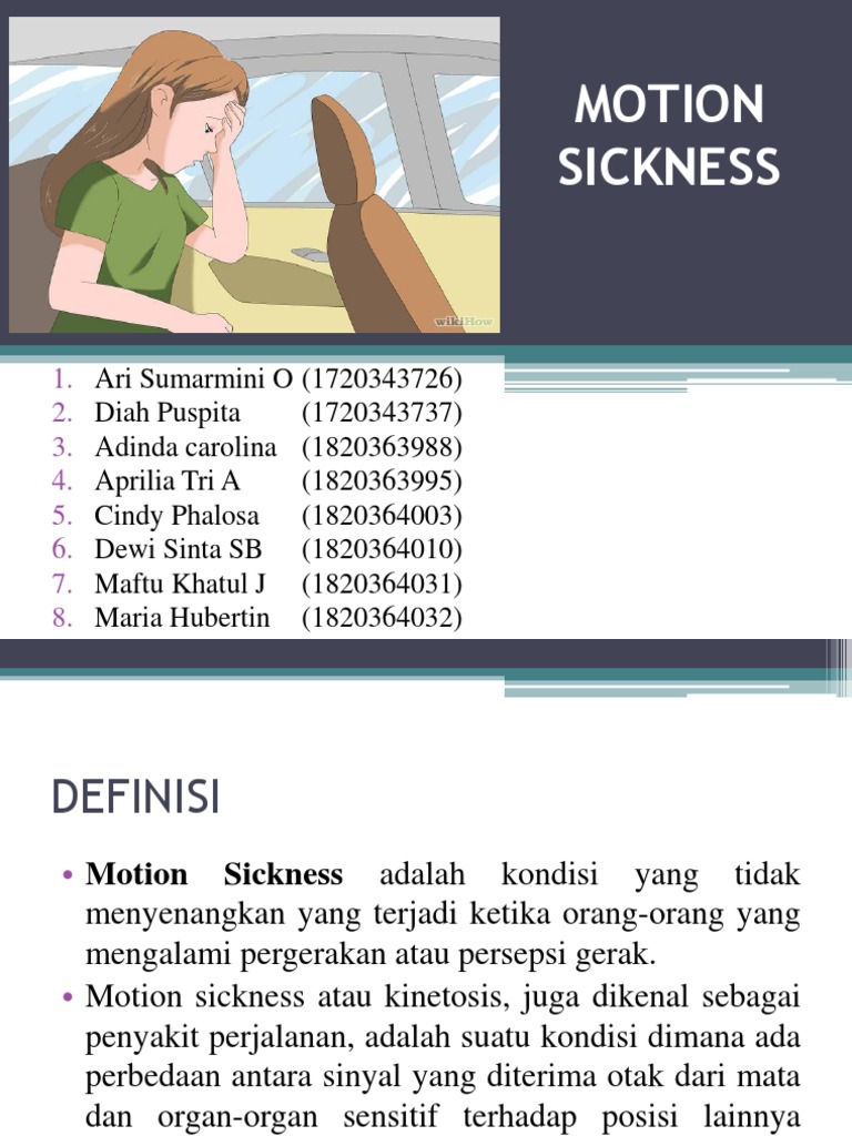 Farmakoterapi Motion Sickness | PDF