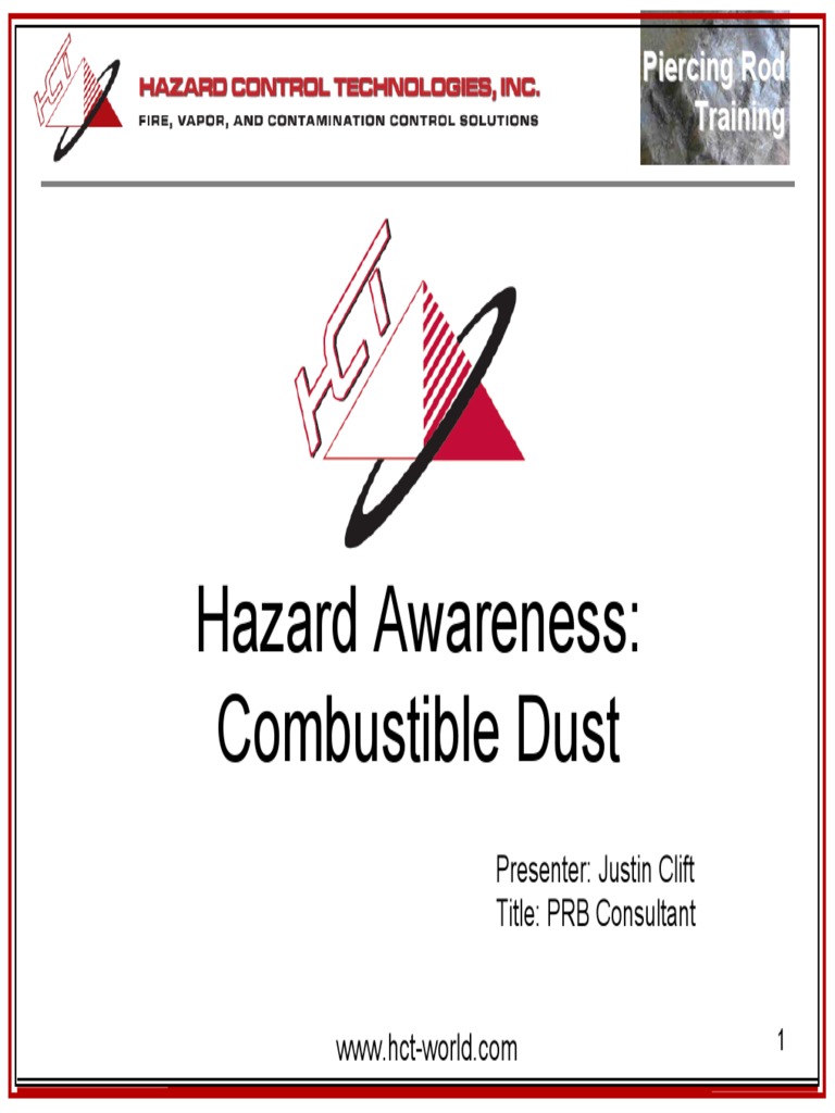 Combustible Dust Safety Training | PDF | Coal | Dust