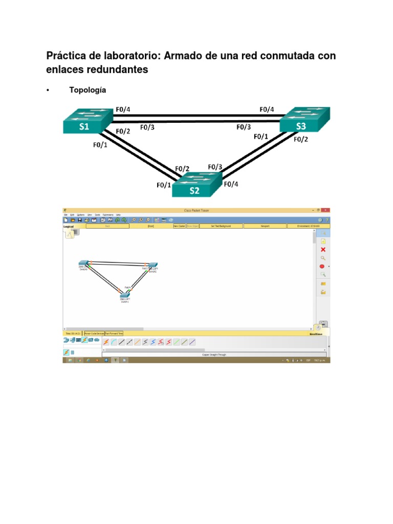 2 1 2 10 Lab Building A Switched Network With Redundant Links Solucion Pdf Communications