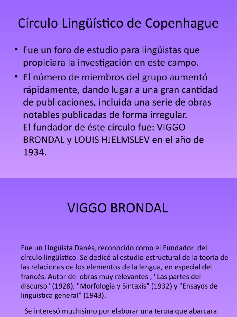 Círculo Lingüístico de Copenhague | PDF | Artes del Lenguaje y Comunicación