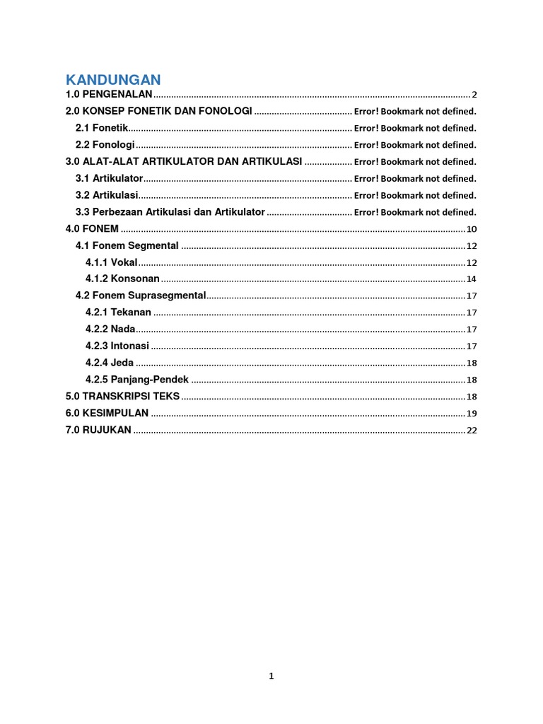 KKP Fonetik Dan Fonologi (BMMB 3013) | PDF | Seni & Disiplin Bahasa