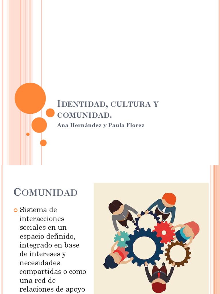 Identidad, Cultura y Comunidad | PDF | Comunidad | Sociedad