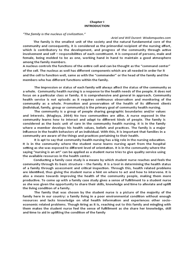 Family Case Study-Gelo | PDF | Family | Community