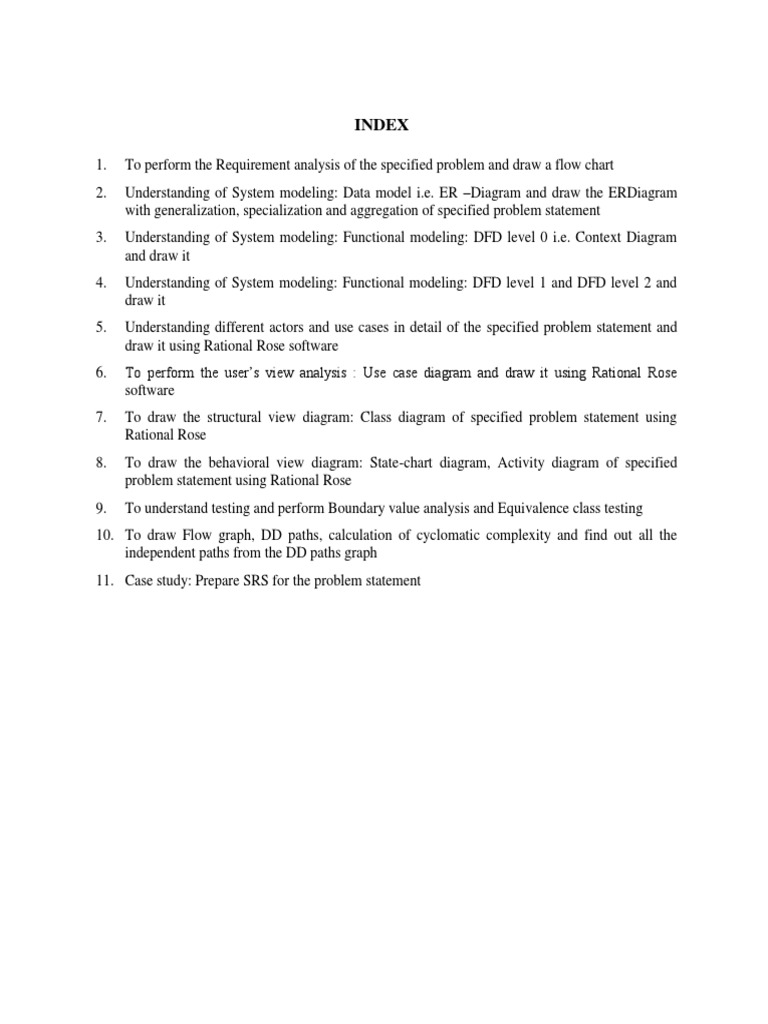 Object Oriented Software Engineering Sample Lab Manual | PDF | Use Case ...
