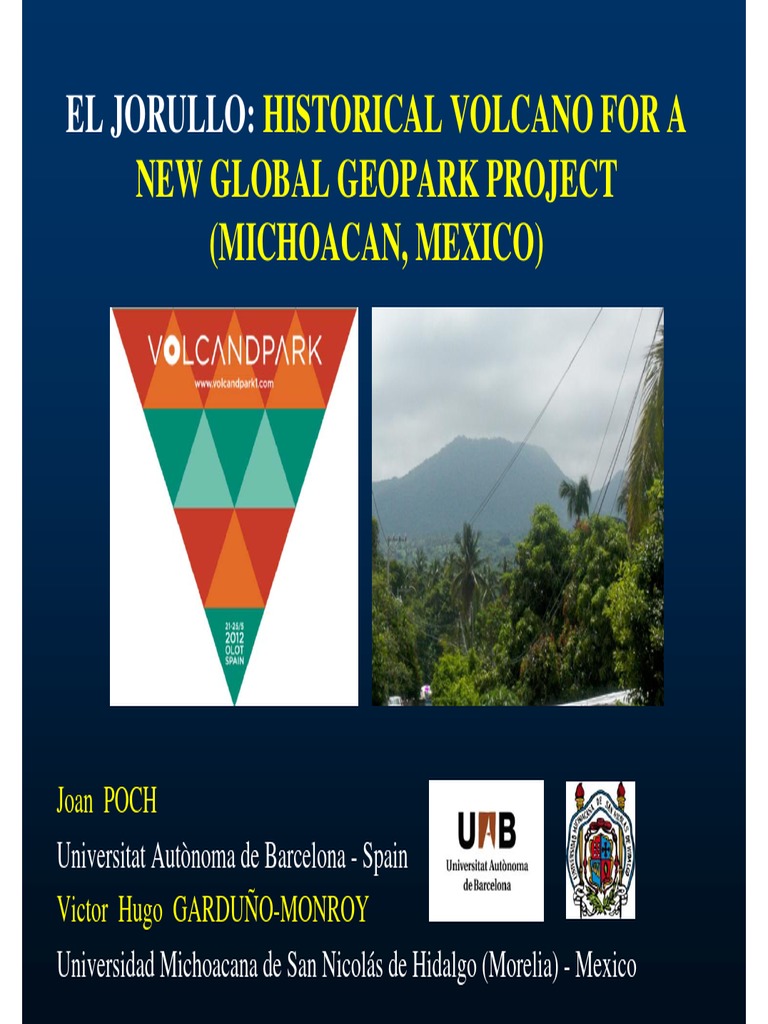 Geopark Project: El Jorullo Volcano | PDF | Volcano | Natural Environment