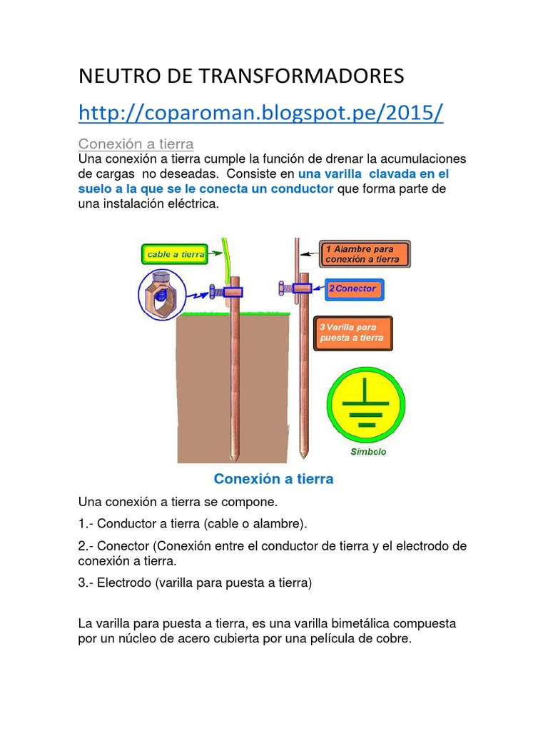 Neutro de Transformadores | PDF | Corriente eléctrica | Transformador
