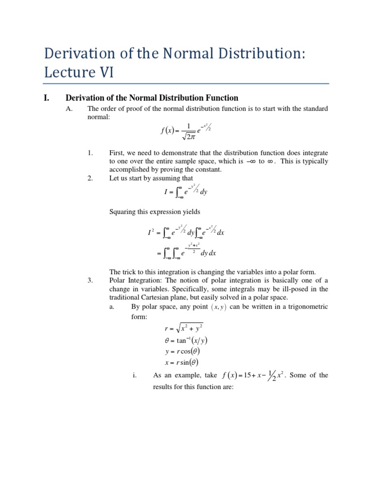 Normal Distribution 1 | PDF | Expected Value | Normal Distribution