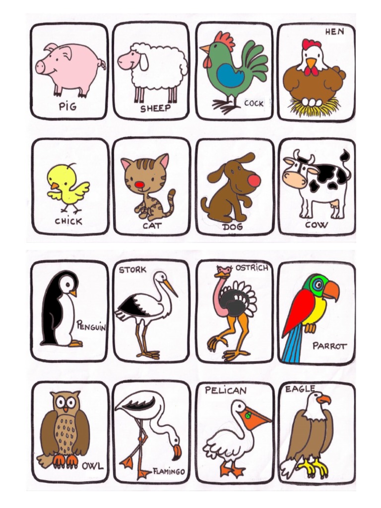 60 Animales Ingles | PDF