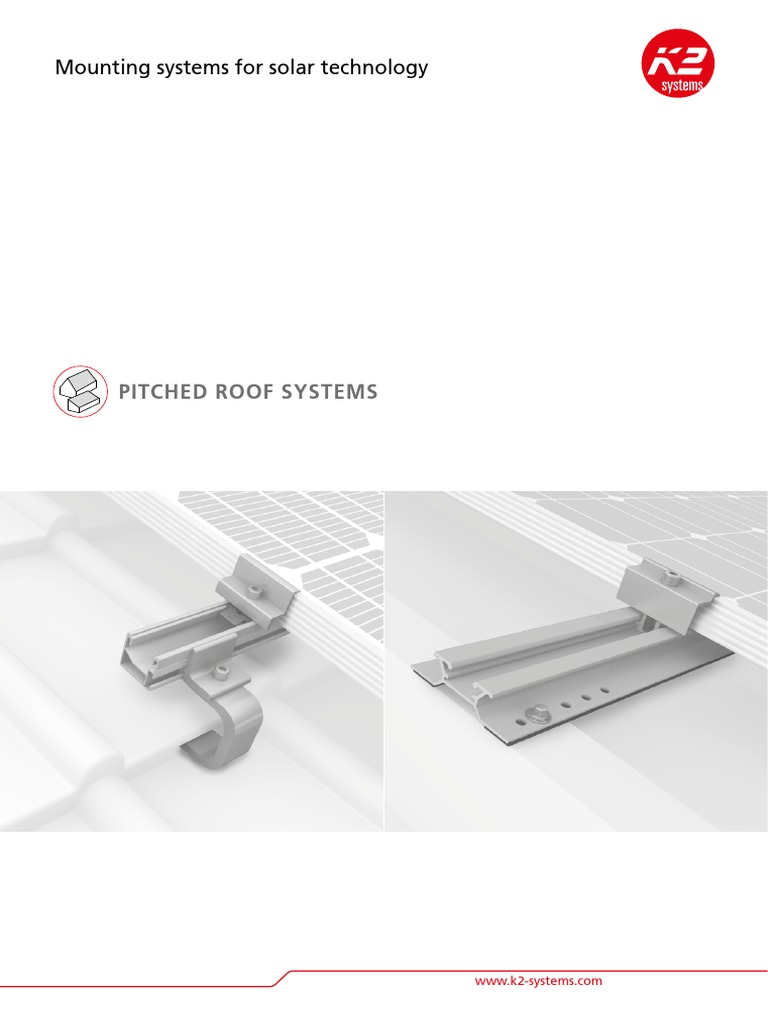 K2 Pitched Roof Systems en | PDF | Roof | Screw