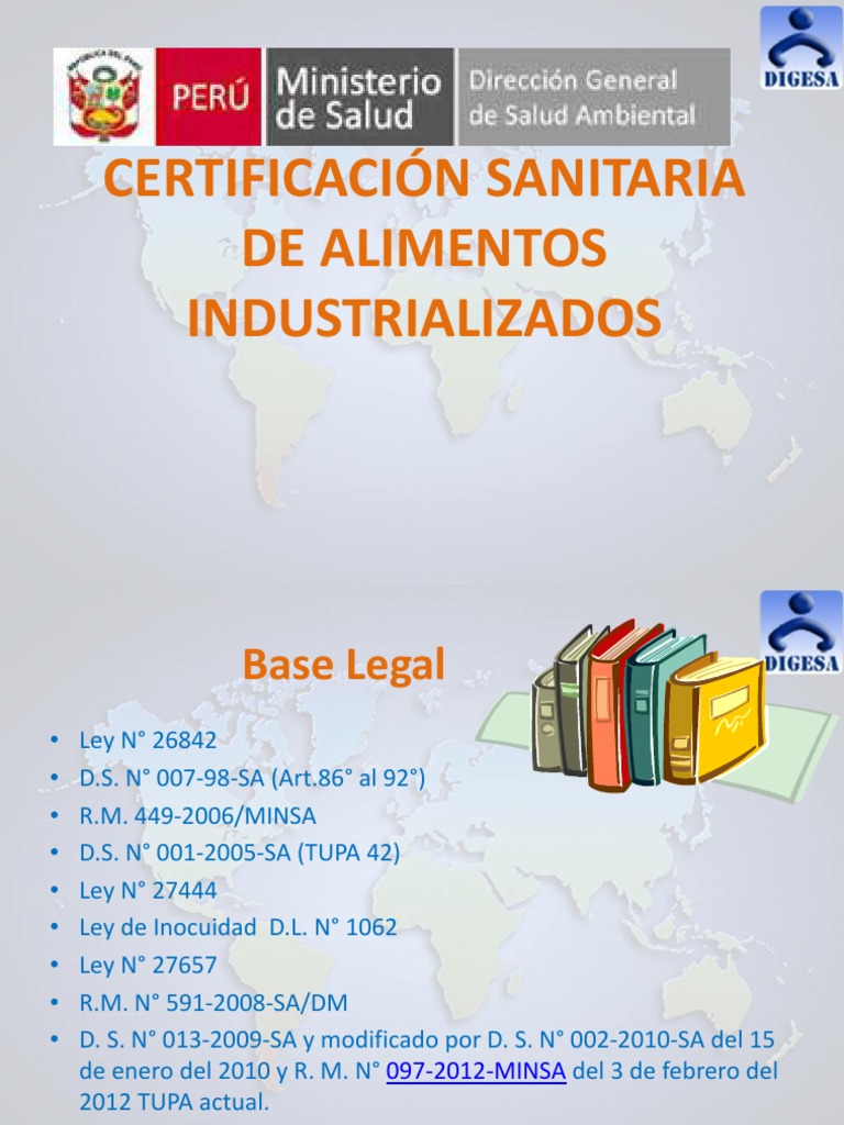 DIGESA | PDF | Alimentos | Naturaleza