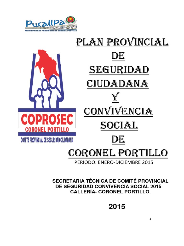 Plan de Coprosec | PDF | Policía | Residuos