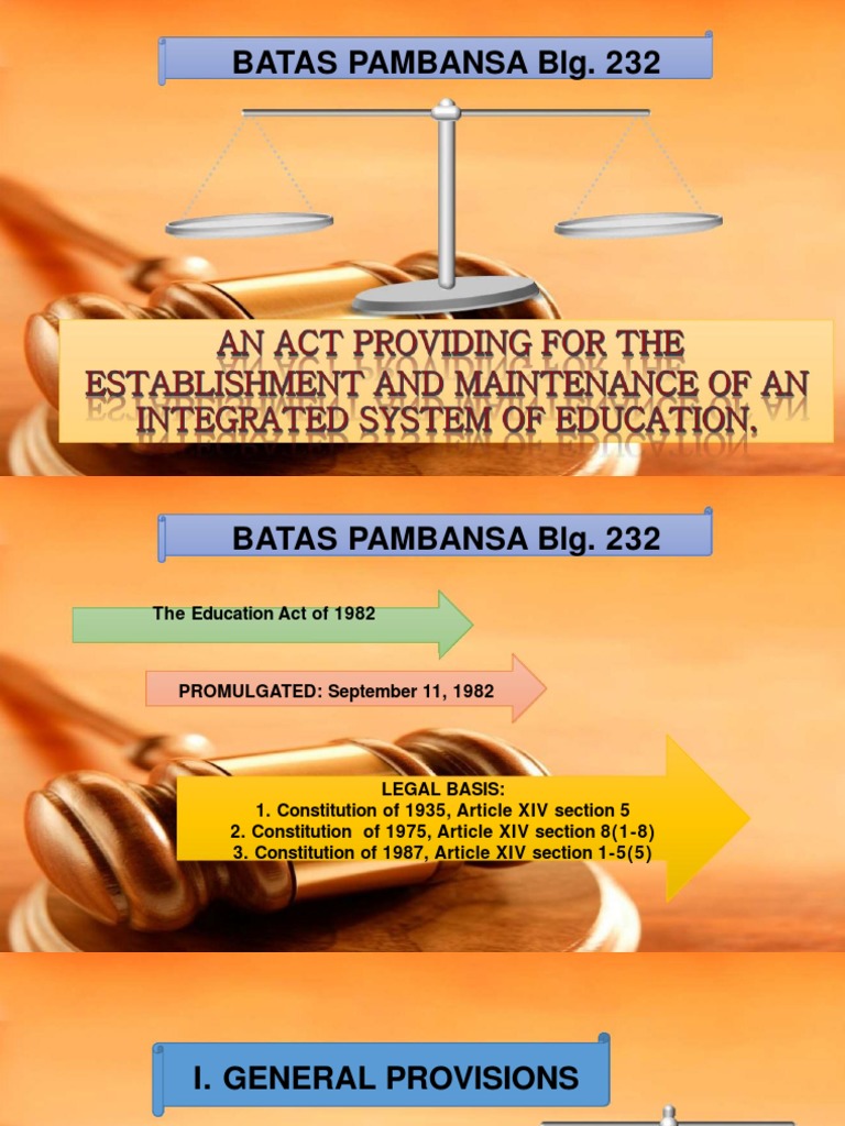 Batas Pambansa 232 | PDF | Natural And Legal Rights | Teachers