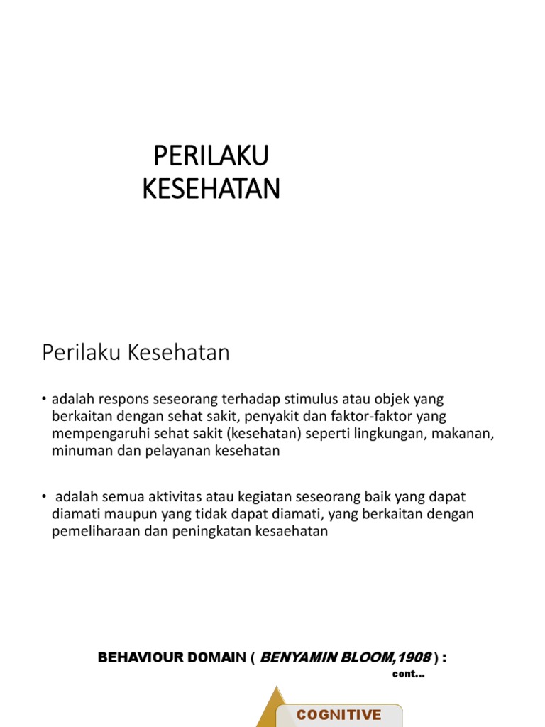 Perilaku Kesehatan Pdf