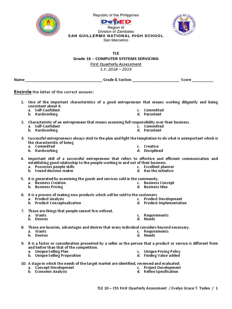 ESP 9 Exam - First Grading | Windows Registry | Booting