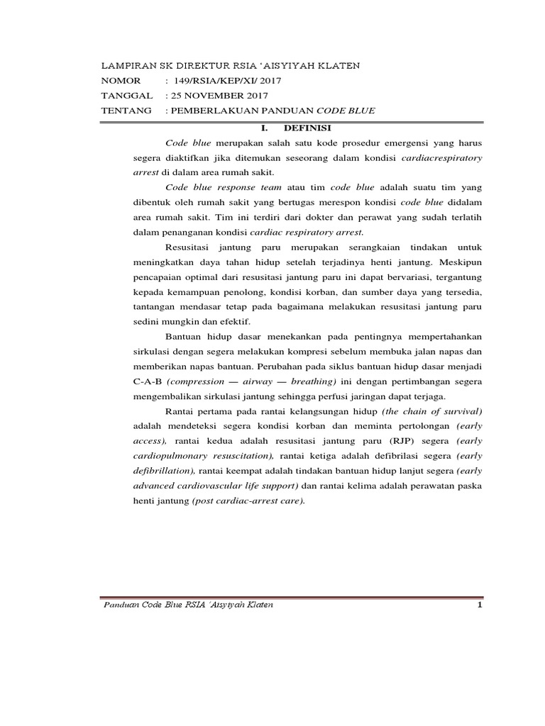 Panduan Code Blue | PDF