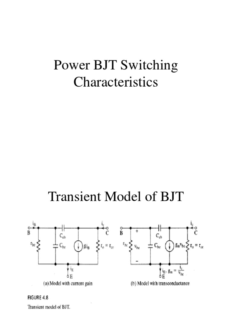 Power BJT Switching Characteristics | Field Effect Transistor | Bipolar ...