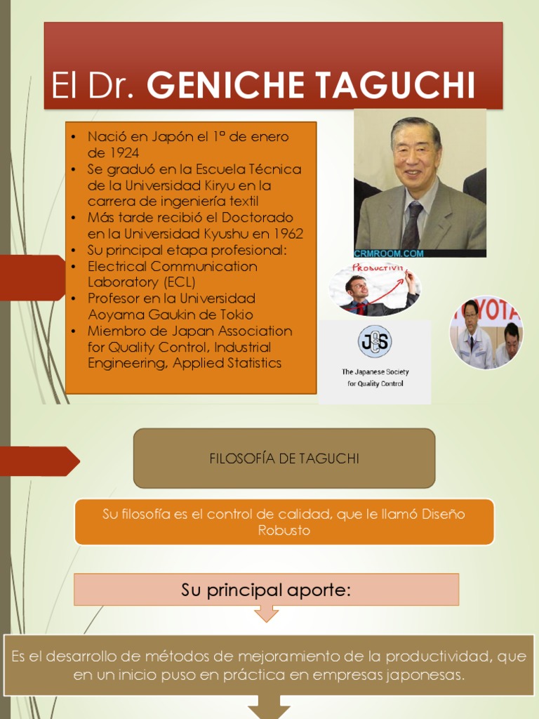 Genichi Taguchi | PDF