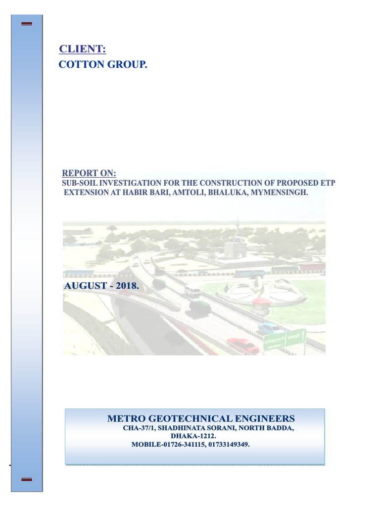ETP Soil Test Report | PDF | Geotechnical Engineering | Nature