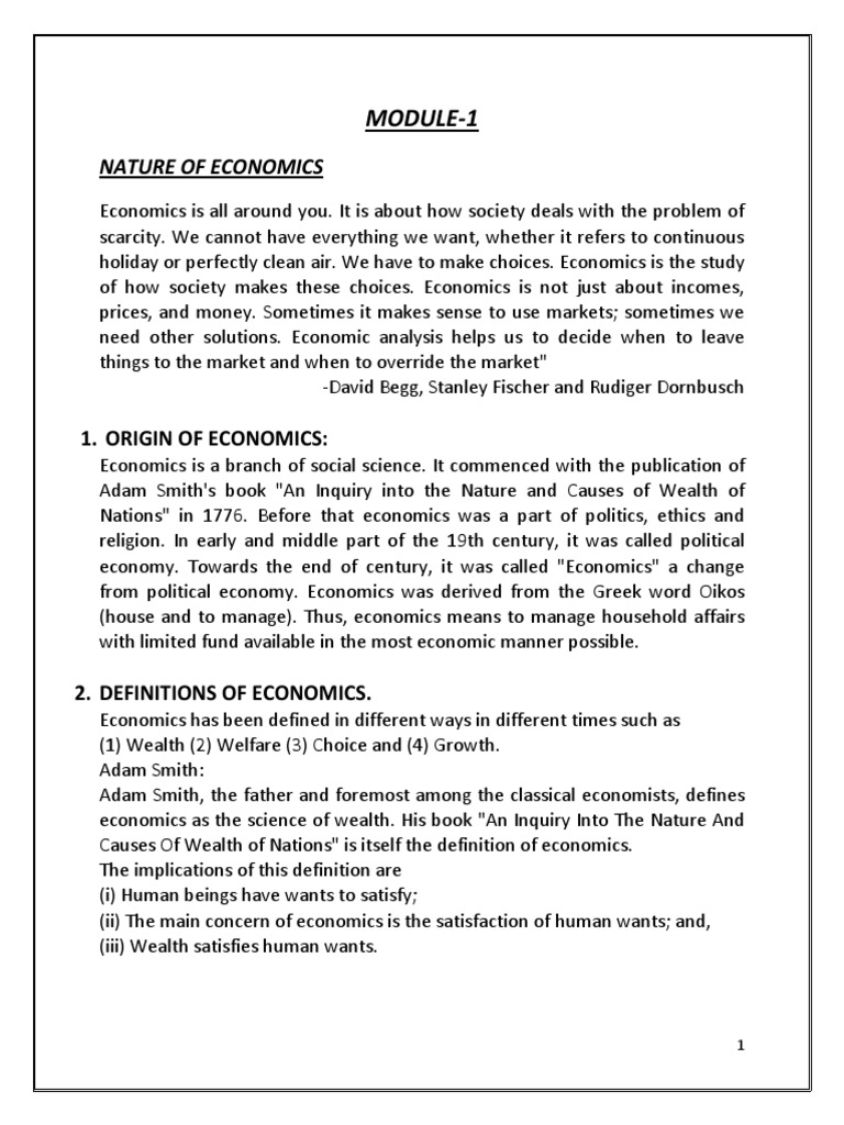 Basic Concept of Economics | PDF | Economics | Macroeconomics