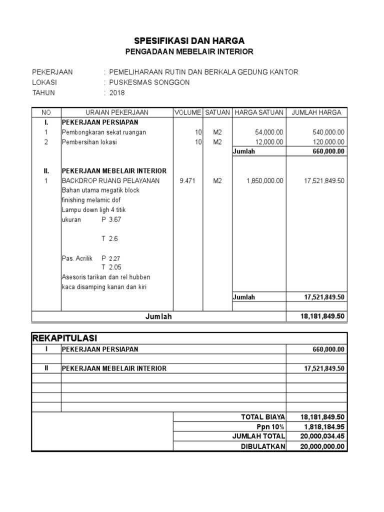 RAB Awning, Partisi, Backdrop SONGGON 18 | PDF