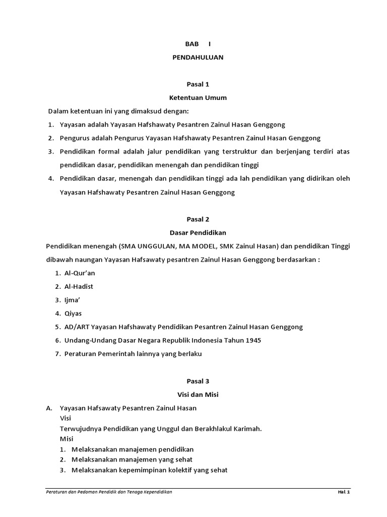 Draft ISI Pedoman | PDF | Karier & Perkembangan