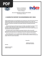 Accomplishment Report in SBFP | PDF | Nutrition | Diet & Nutrition