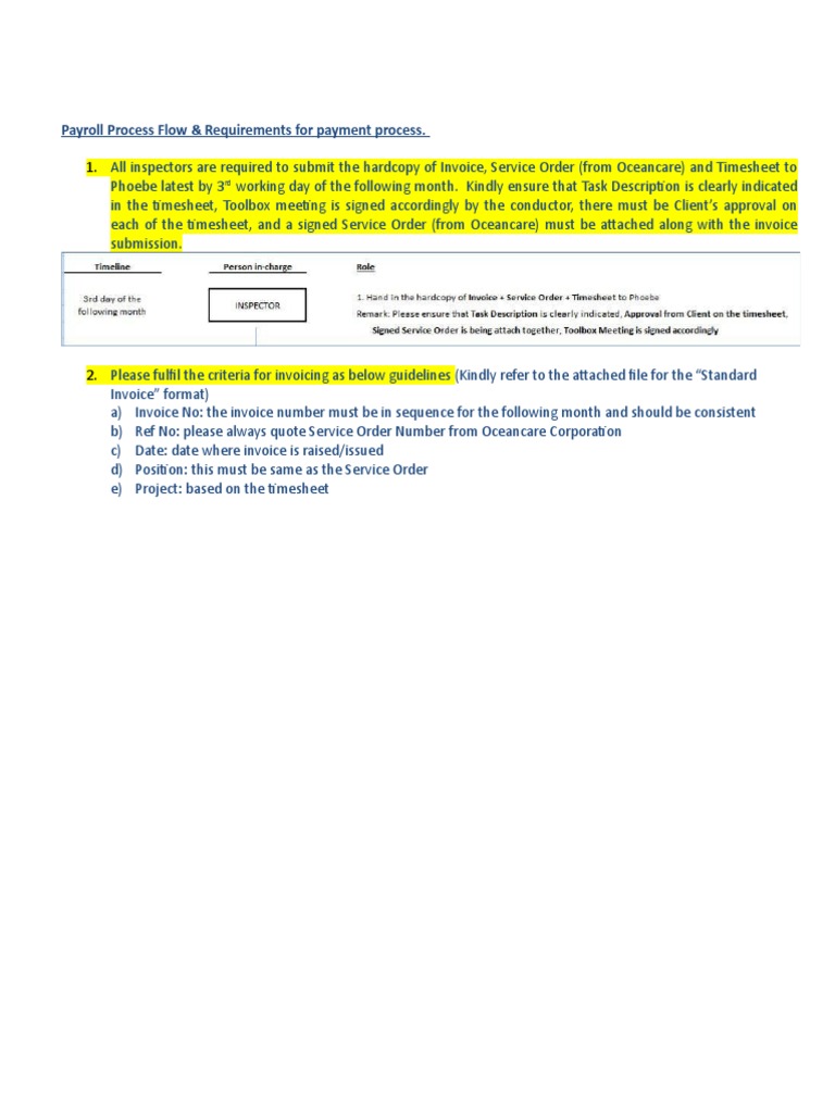 Payroll Process Flow | PDF