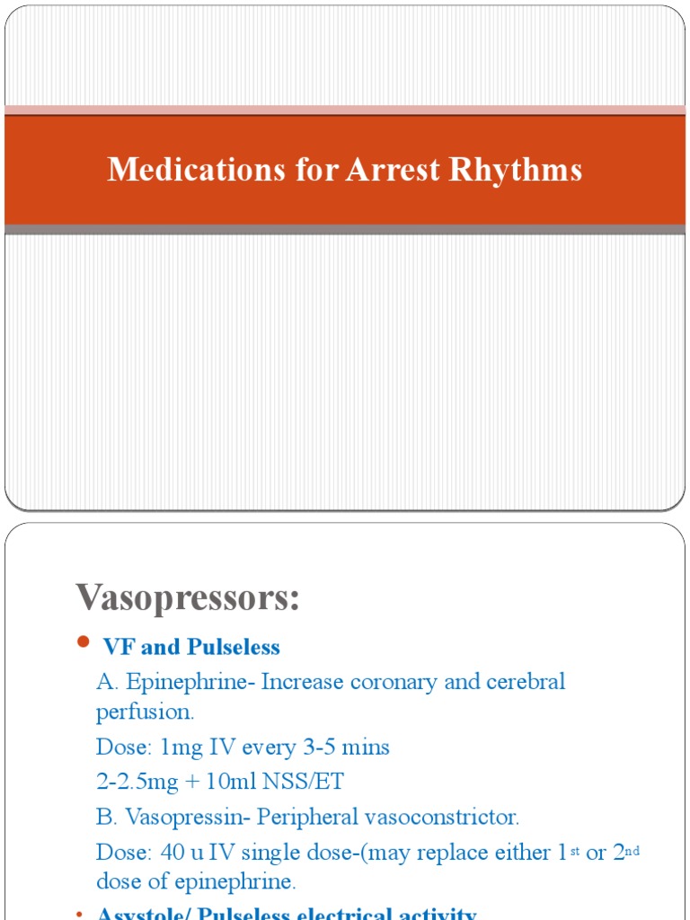 Arrest Rhythms | PDF | Wellness
