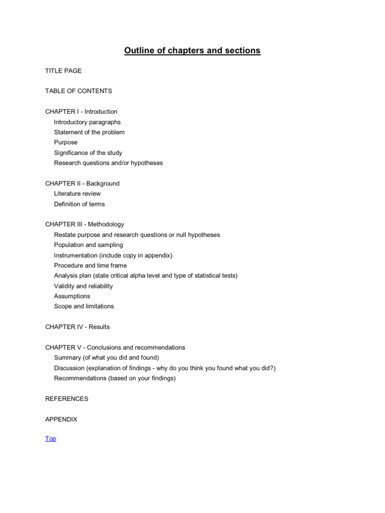Outline of Chapters and Sections | Download Free PDF | Null Hypothesis ...