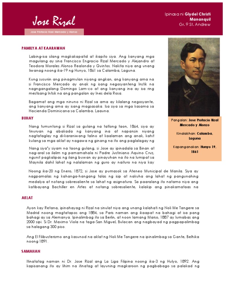 Jose Rizal | PDF