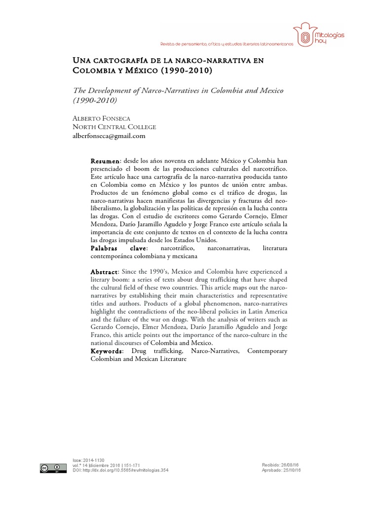 Una Cartografía de La Narco-Narrativa en PDF | PDF | Comercio ilegal de ... Una Cartografía de La Narco-Narrativa en PDF | PDF | Comercio ilegal de ...