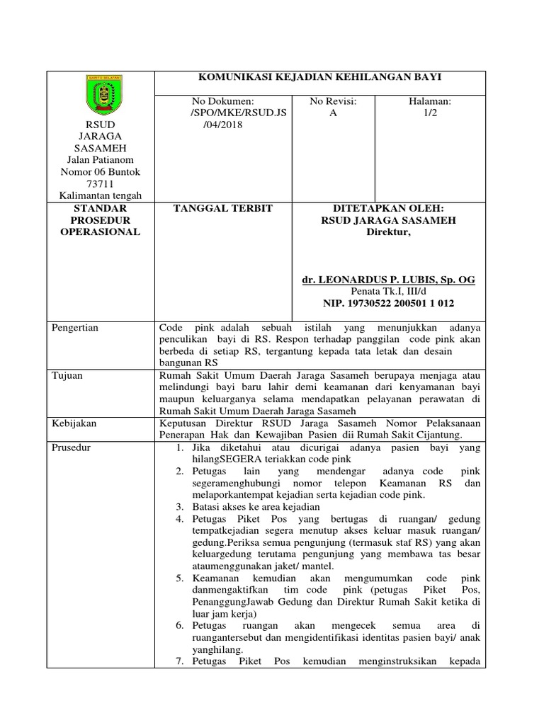 SPO Cara Mengaktifkan Code Pink | PDF