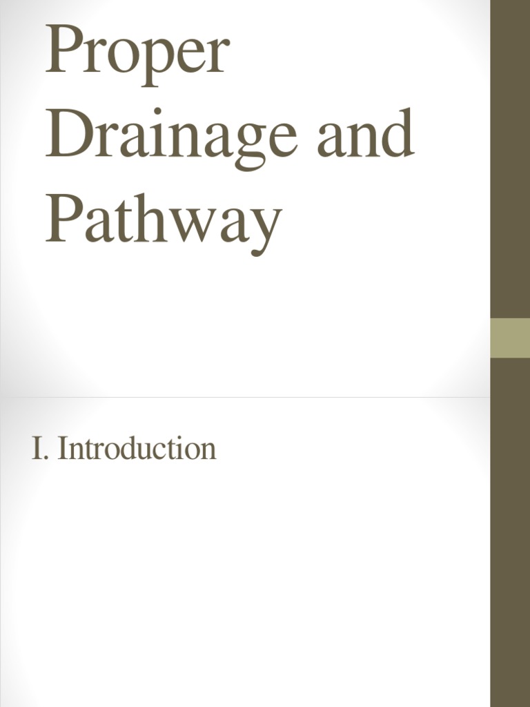 Proper Drainage and Pathway Project Planning | PDF | Surveying | Concrete