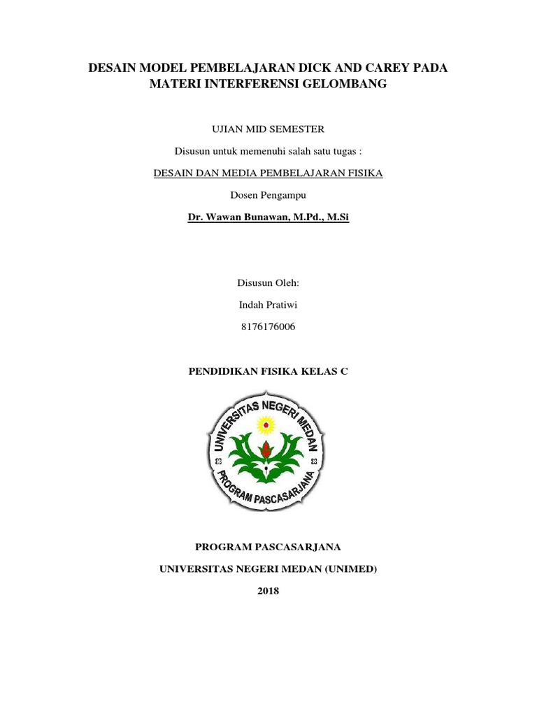 Desain Pembelajaran Dick dan Carey Fisika | PDF | Sains & Matematika