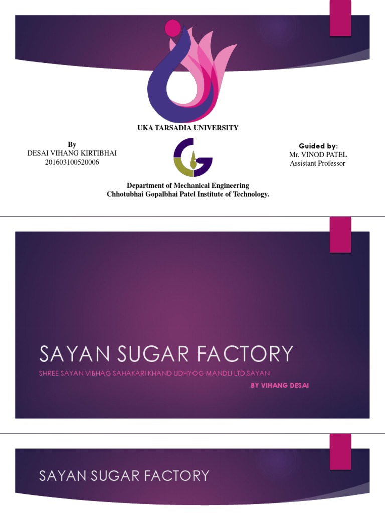 Sayan Sugar Factory Overview | PDF | Boiler | Distillation