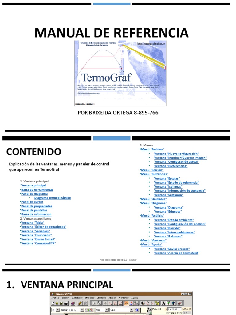 Manual de Referencia Termograf | PDF | Point and Click | Ventana (informática)