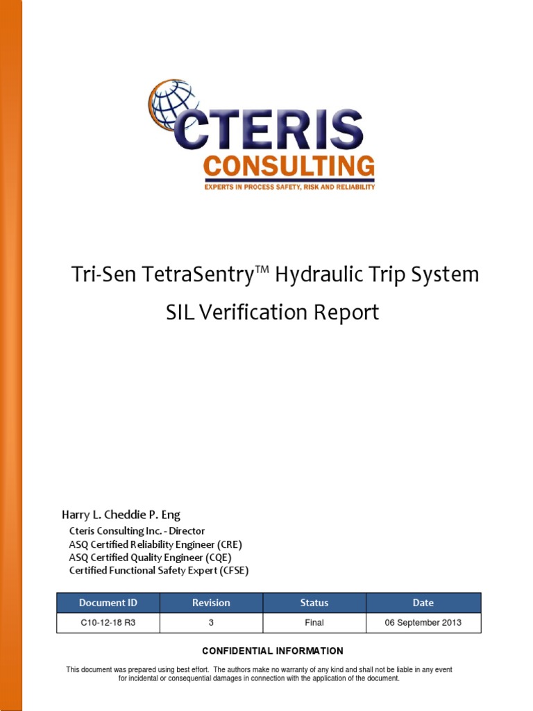 TetraSentry SIL Verification Report PDF | PDF | Safety | Systems ...