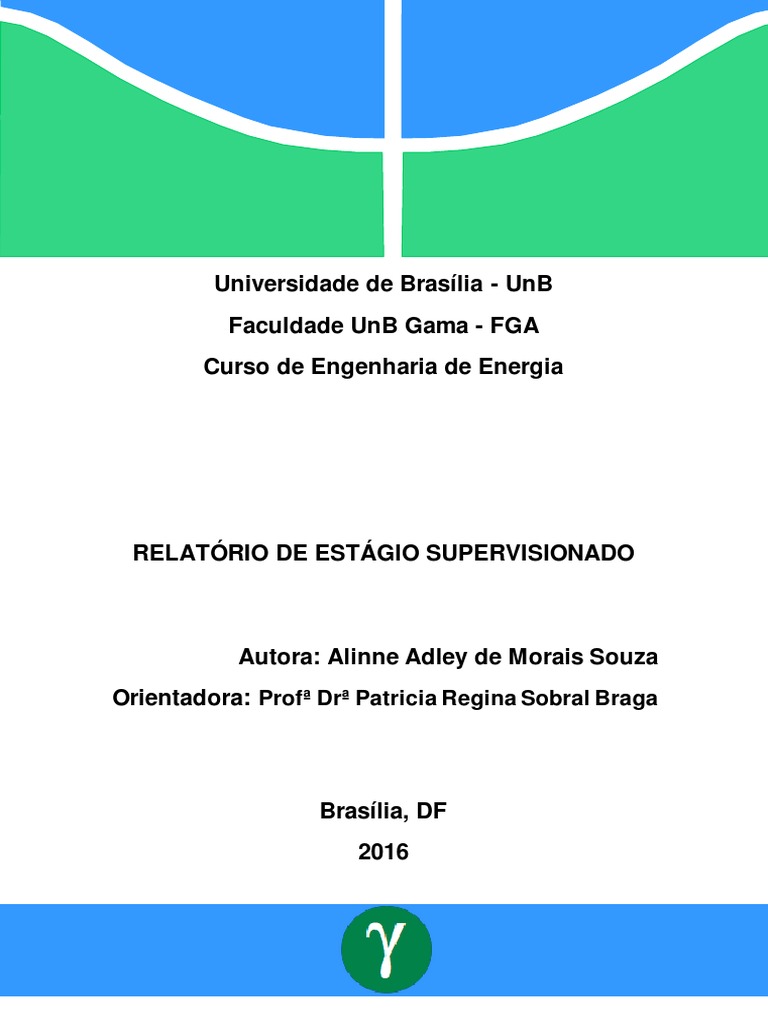 Relatório De Estágio Pdf Engenharia Energia E Recurso